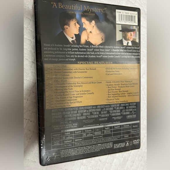 Universal | Media | A Beautiful Mind Dvd 202 2disc Set Limited Edition ...